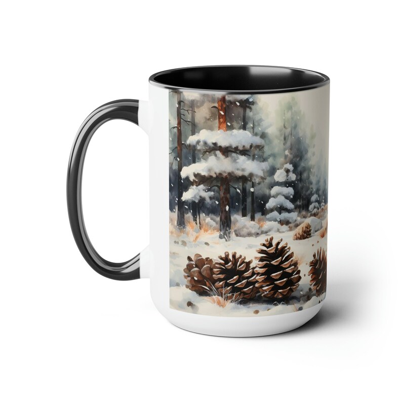 Winter Wonderland Mug Scenic Snowscape Mug Snow Covered Landscape ...