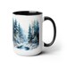 Winter Woodland Mug: Snowy Forest Scene, 15oz Ceramic Coffee Cup - Etsy