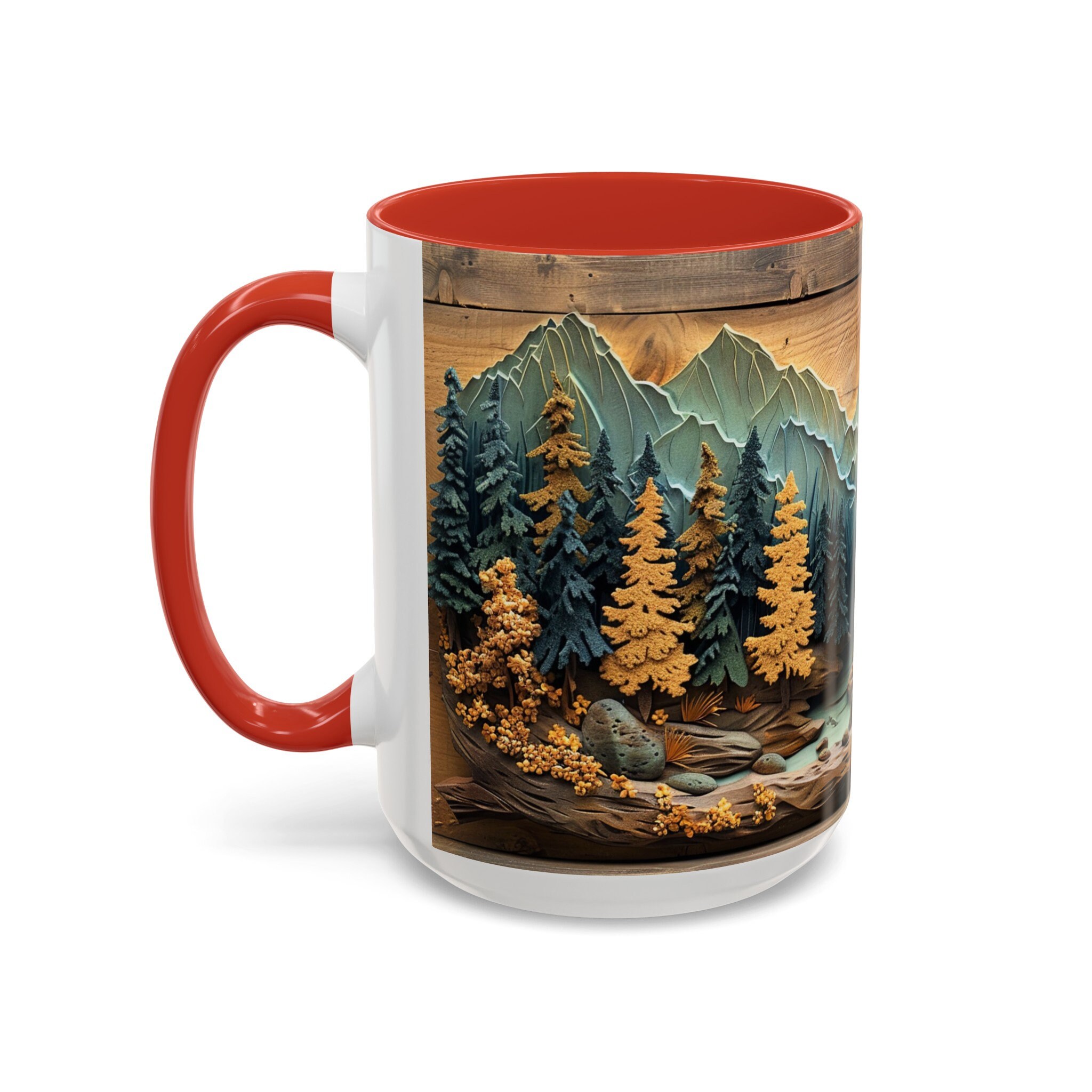 Fall Forest Ceramic Mug: Nature Lover Coffee Cup - Etsy