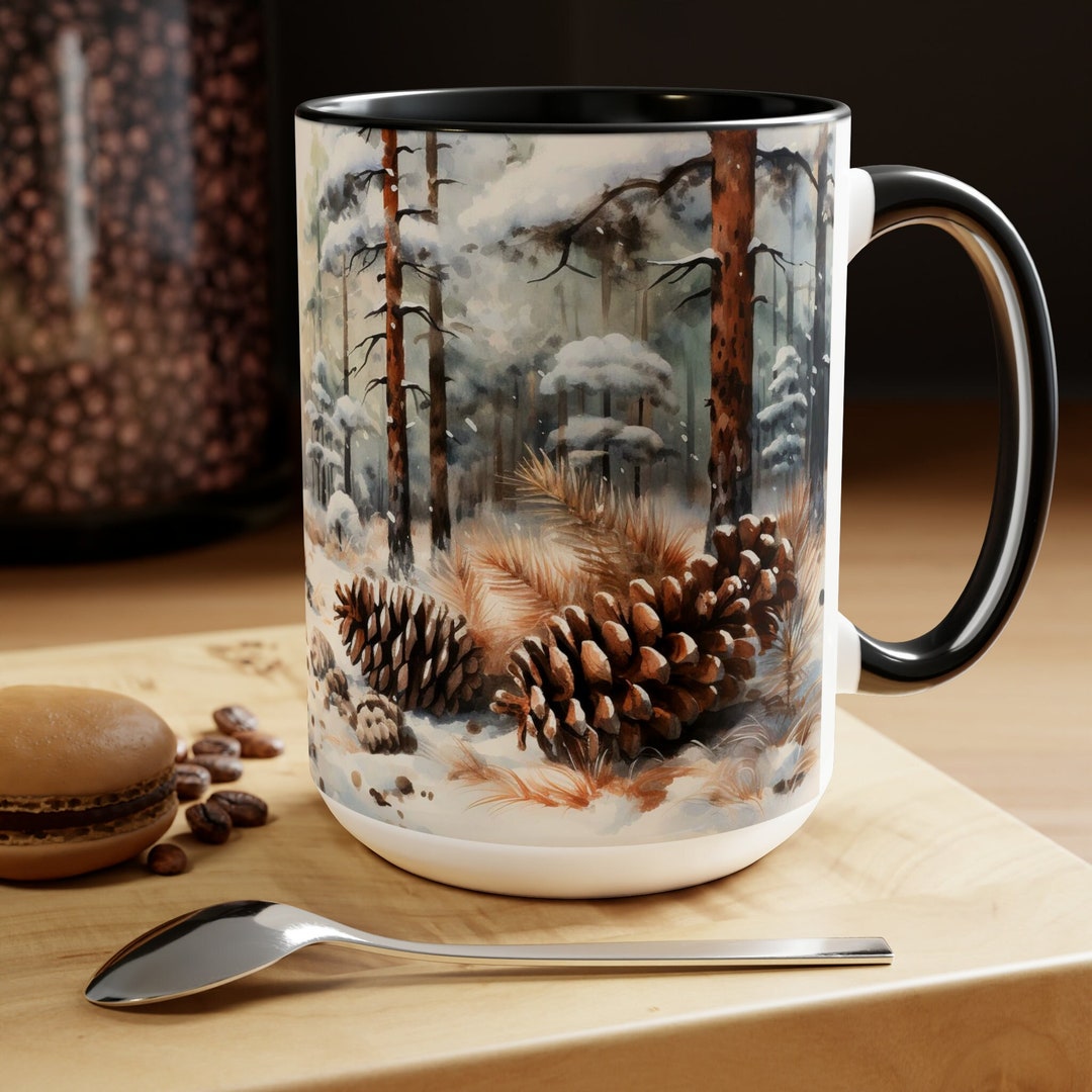 Winter Wonderland Mug Scenic Snowscape Mug Snow Covered Landscape ...