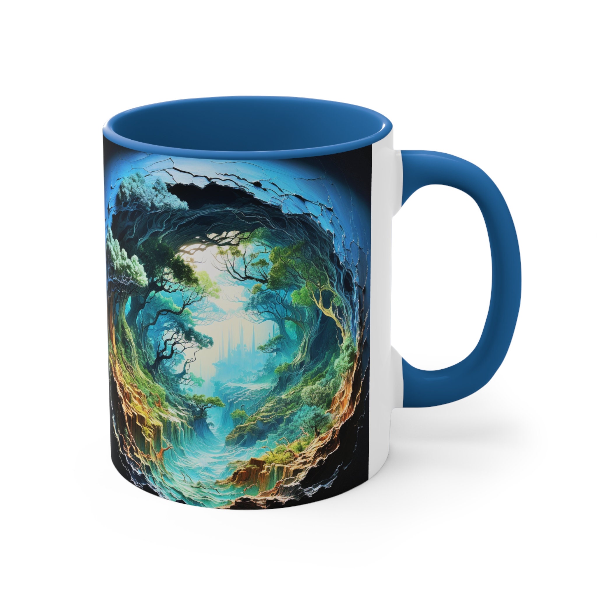 3D Forest Mug Forest in A Hole Mug Woodland Scene Coffee Mug Nature ...