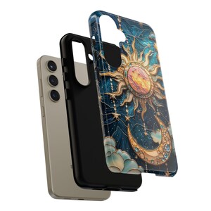 Stained Glass Pink Moon and Stars Phone Case Celestial iPhone Samsung ...