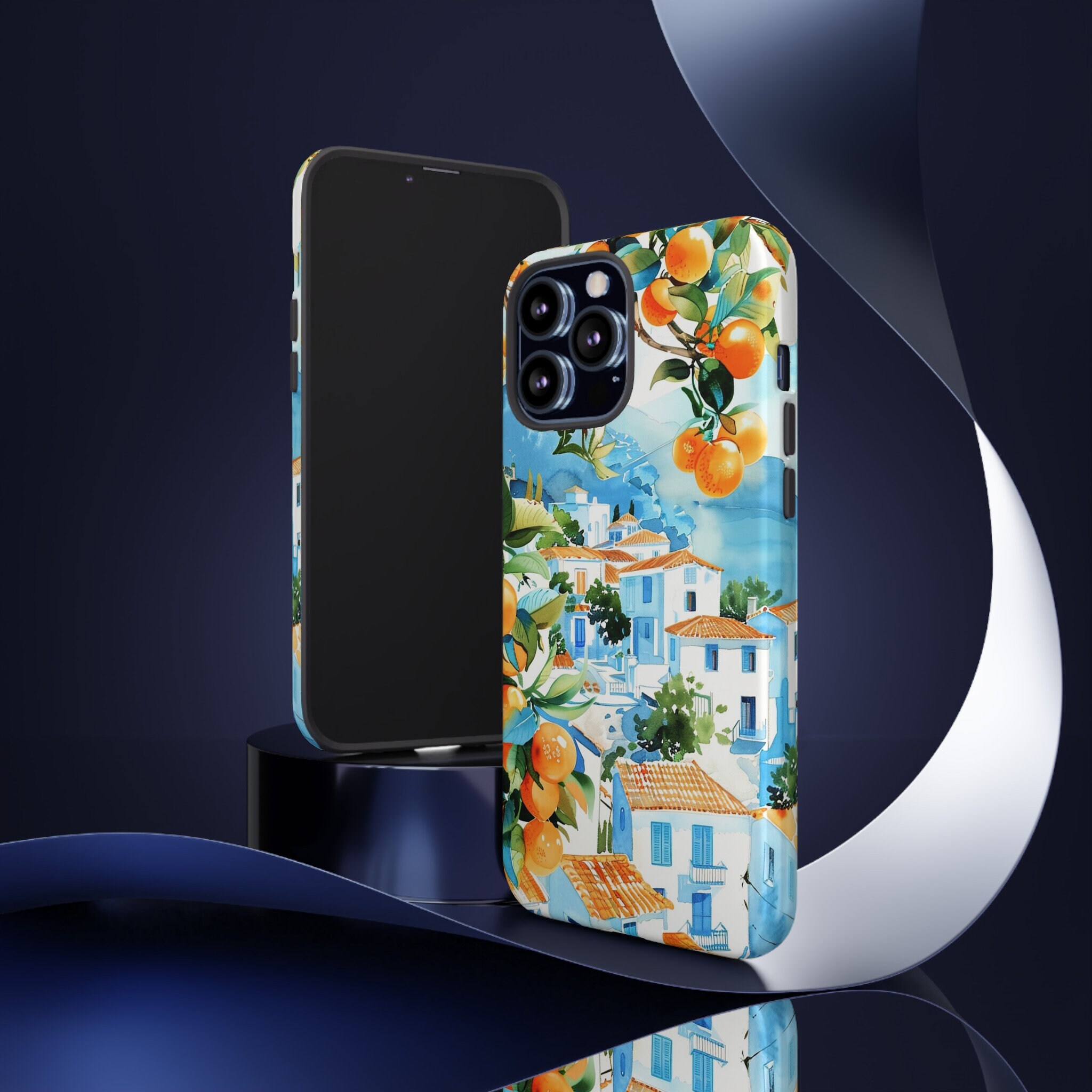 Santorini Phone Case Coastal Aesthetic Case Mediterranean Phone Case ...