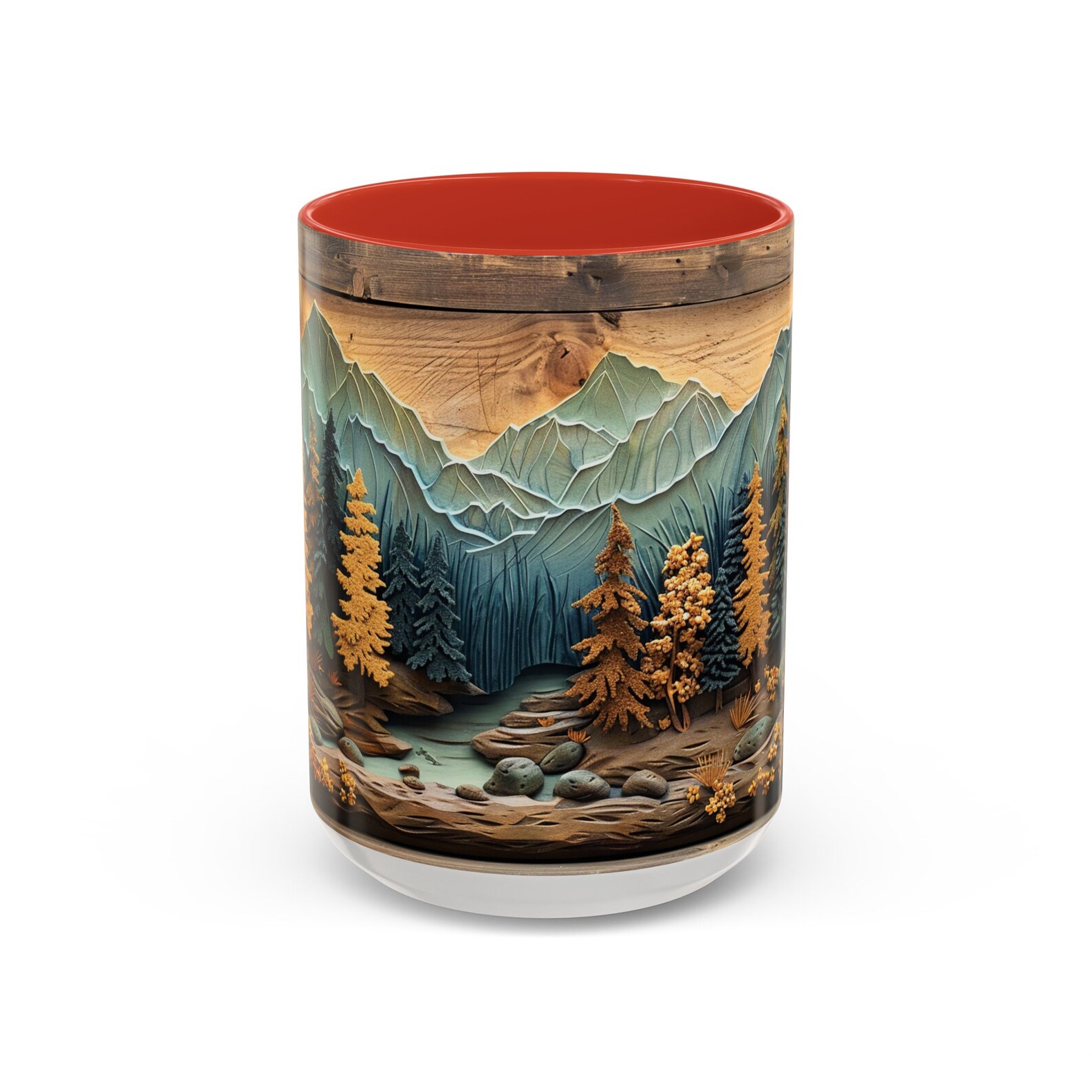 Fall Forest Ceramic Mug: Nature Lover Coffee Cup - Etsy