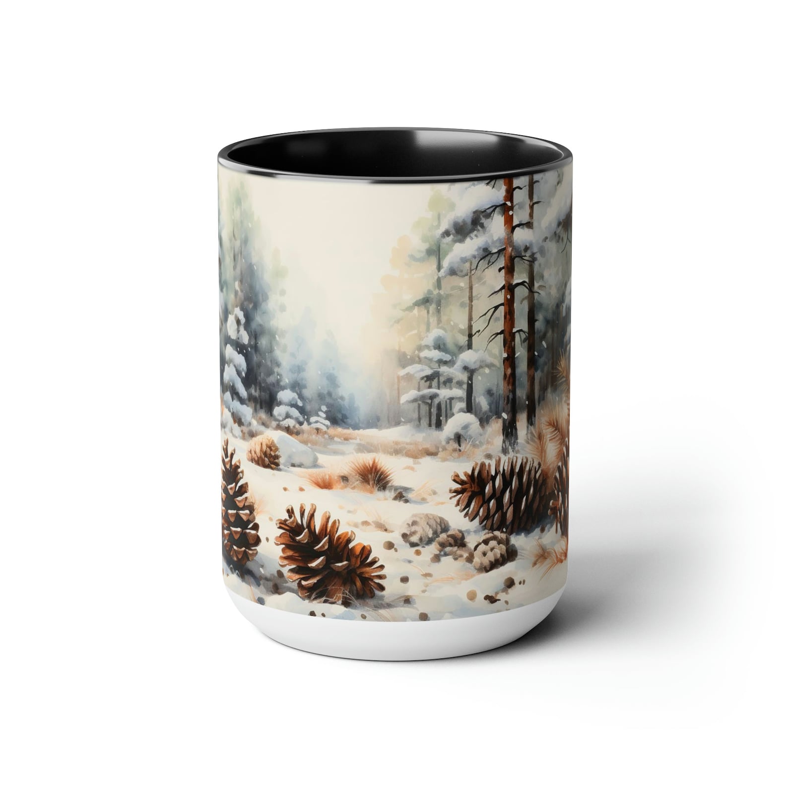 Winter Wonderland Mug Scenic Snowscape Mug Snow Covered Landscape ...