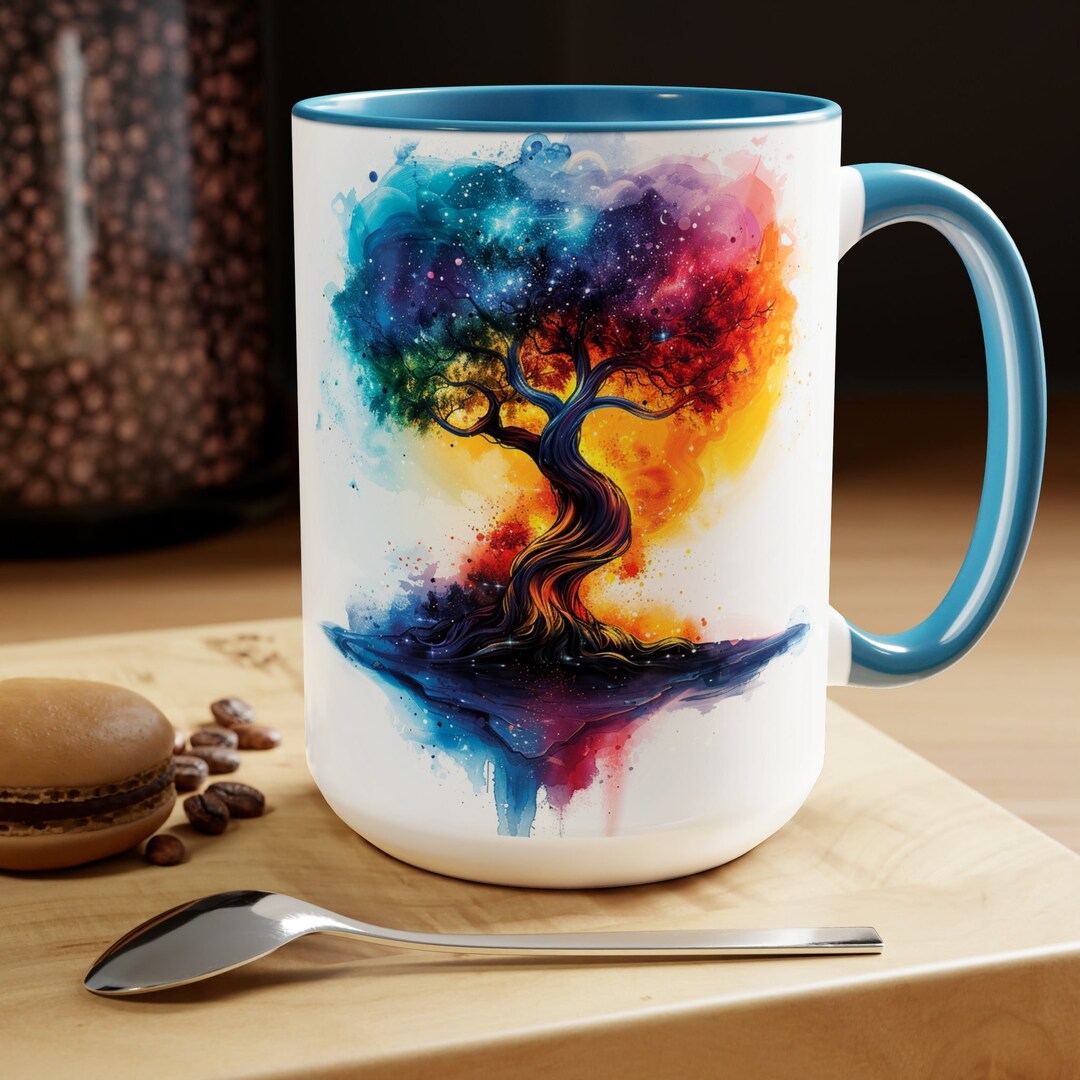 Northern Lights Mug Tree of Life Coffee Mug Northern Lights Gifts ...