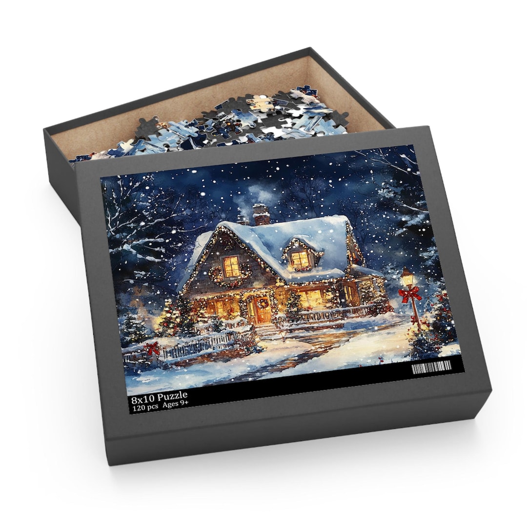 Winter Holiday Puzzle Christmas House Jigsaw Puzzle Magical Winterland ...