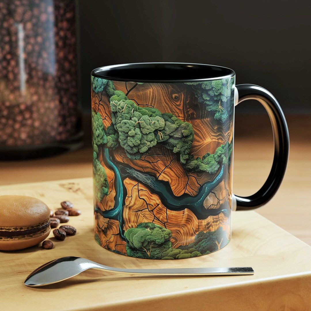 Moss Wall Art Mug Moss Decor Coffee Mug Moss Decorations Ceramic 11oz ...
