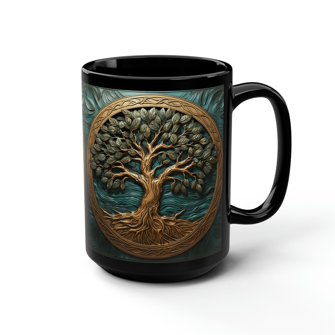 Earthy Tree of Life Mug Nature Inspired Coffee Cup Boho Chic Tea Mug ...