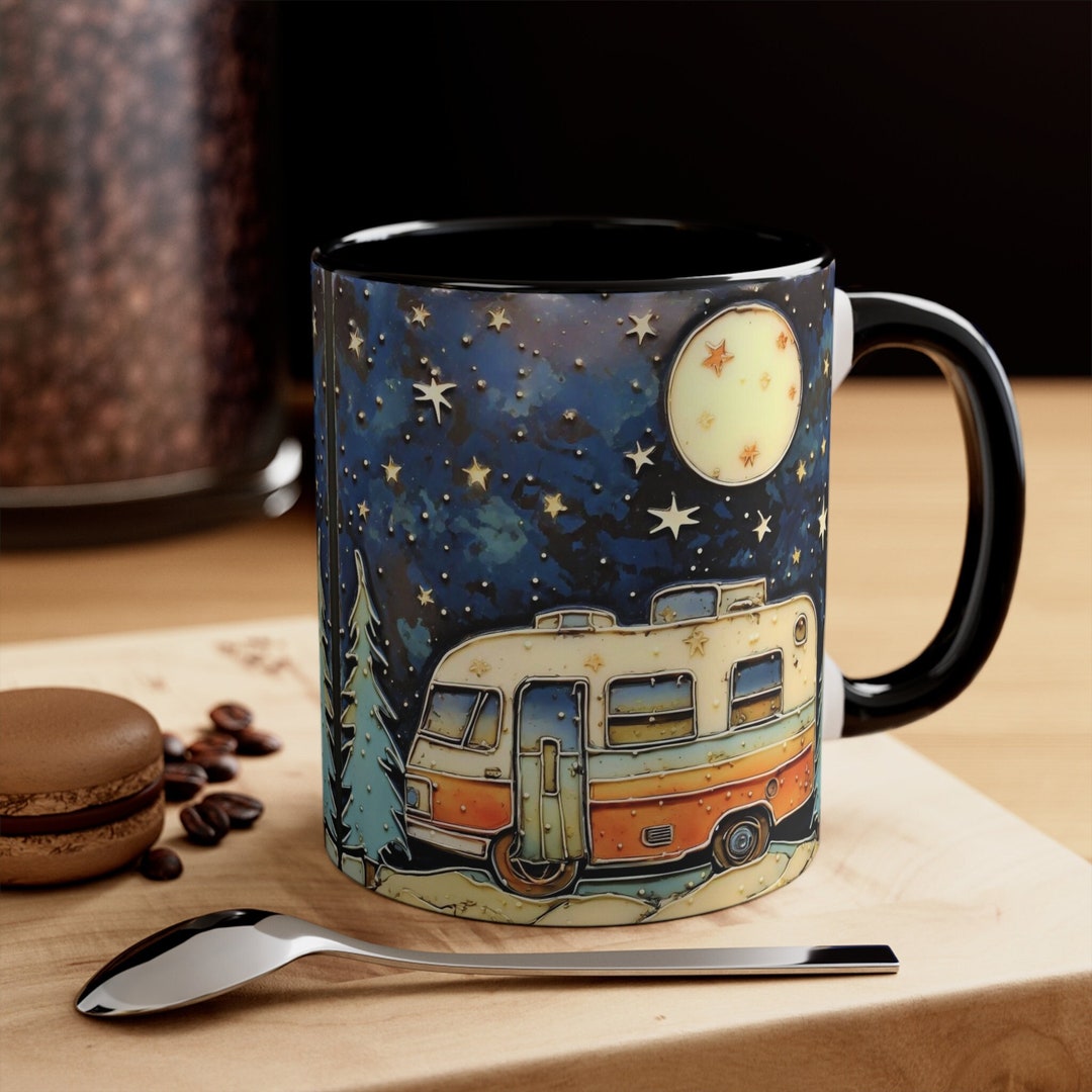 Camping Mug Woodland Forest Adventure Cup Nature Camping Mug Rustic ...