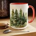 Rustic Pine Tree Mug Watercolor Pine Trees Print Coffee Mug Tree Lovers ...