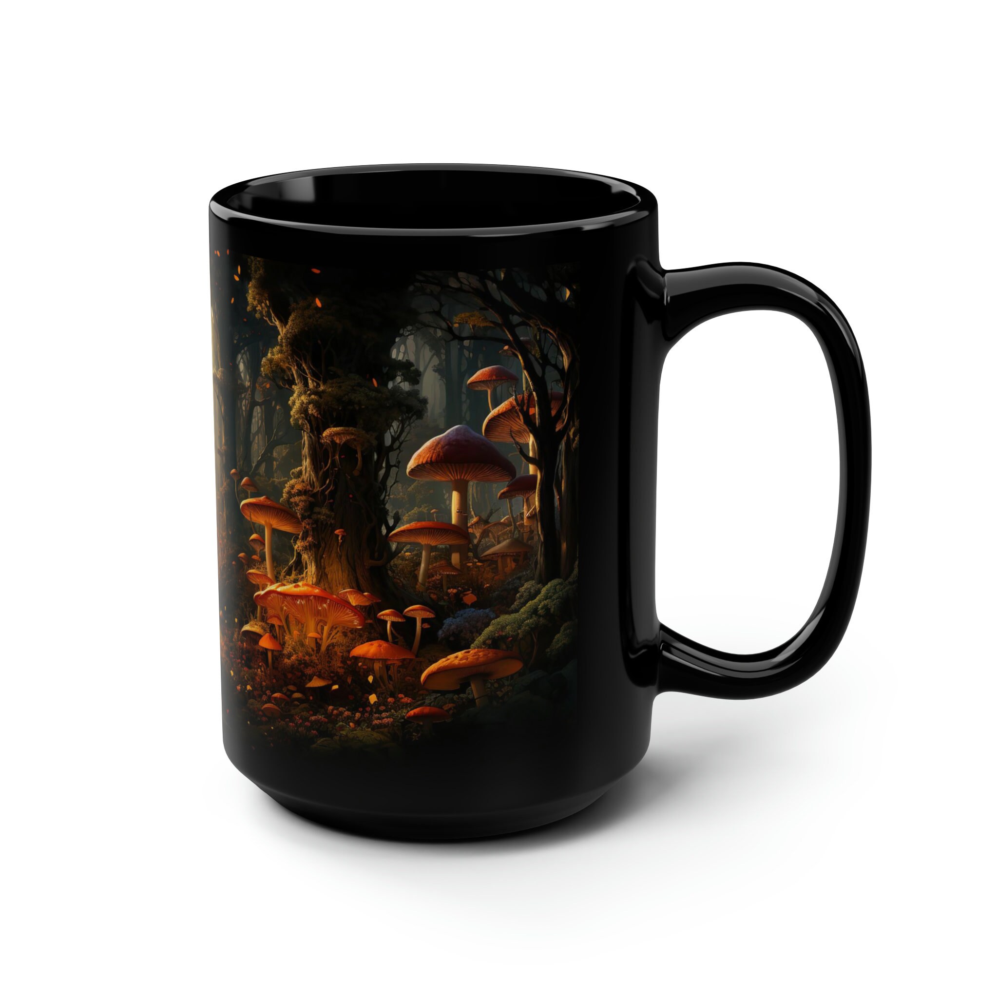 Enchanted Forest Mug Whimsical Mushroom Cup Woodland Wonderland ...