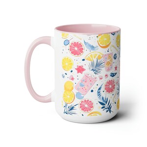 Summer Vibes Mug Vacation Mug Coffee Mug Summer Mugs Summer Gifts Fruit ...