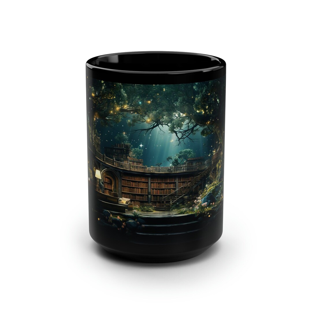 Gothic Bookworm Coffee Mug: Dark Academia Witchy Decor - Etsy