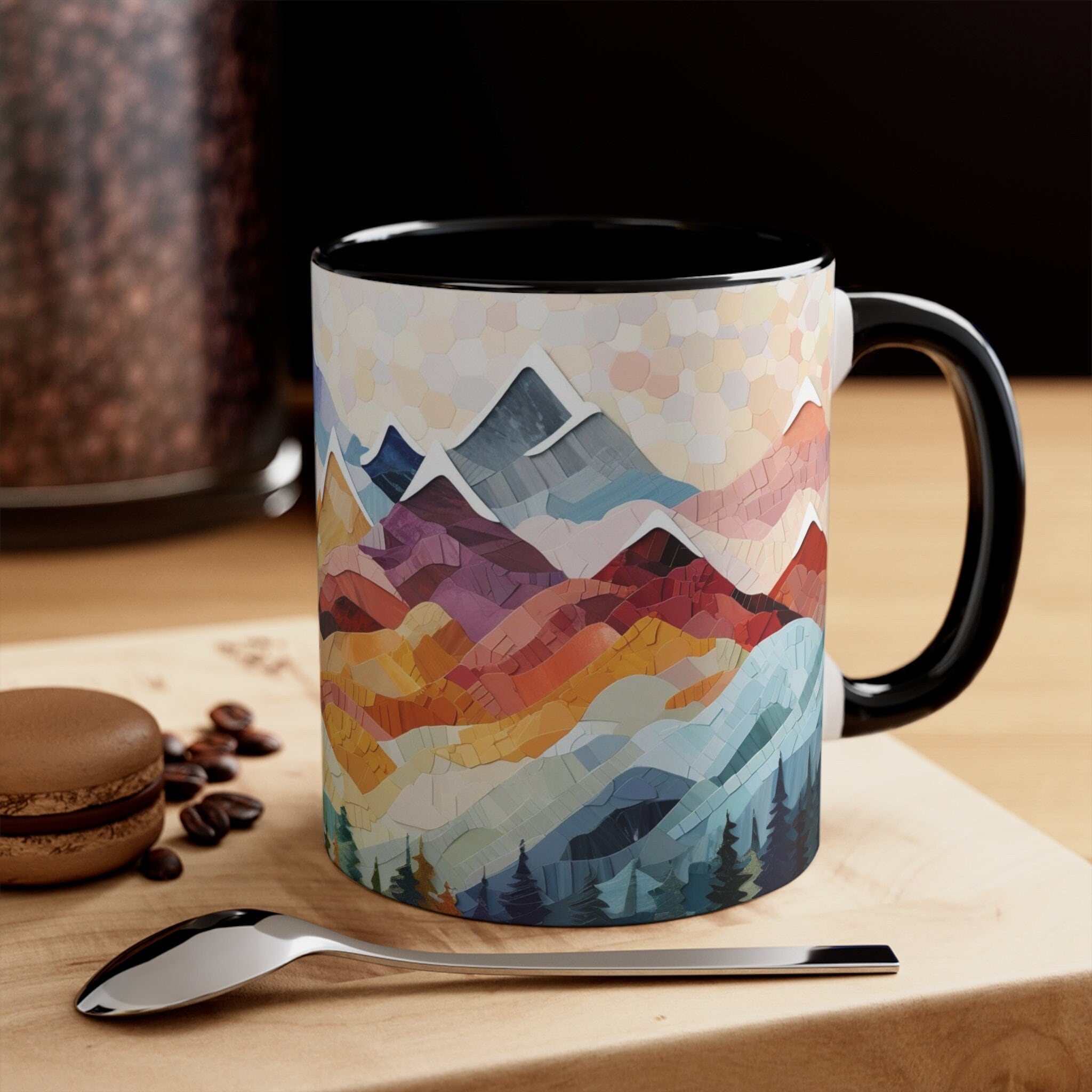 Mountain Nature Mug Nature Landscape Art Coffee Mug Nature Lover Gift ...