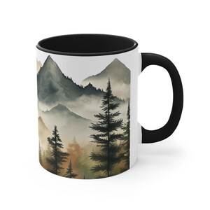 Vintage Forest Cup Retro Pine Mug Pine Tree Coffee Mug 11oz Woodland ...
