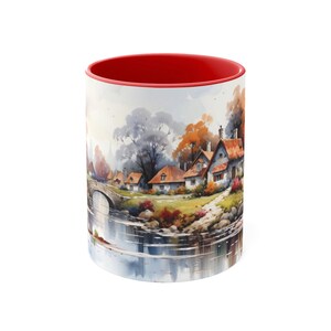 Fall Cottagecore Mug: Rustic Lake House Coffee Cup, Cozy Autumn Decor ...