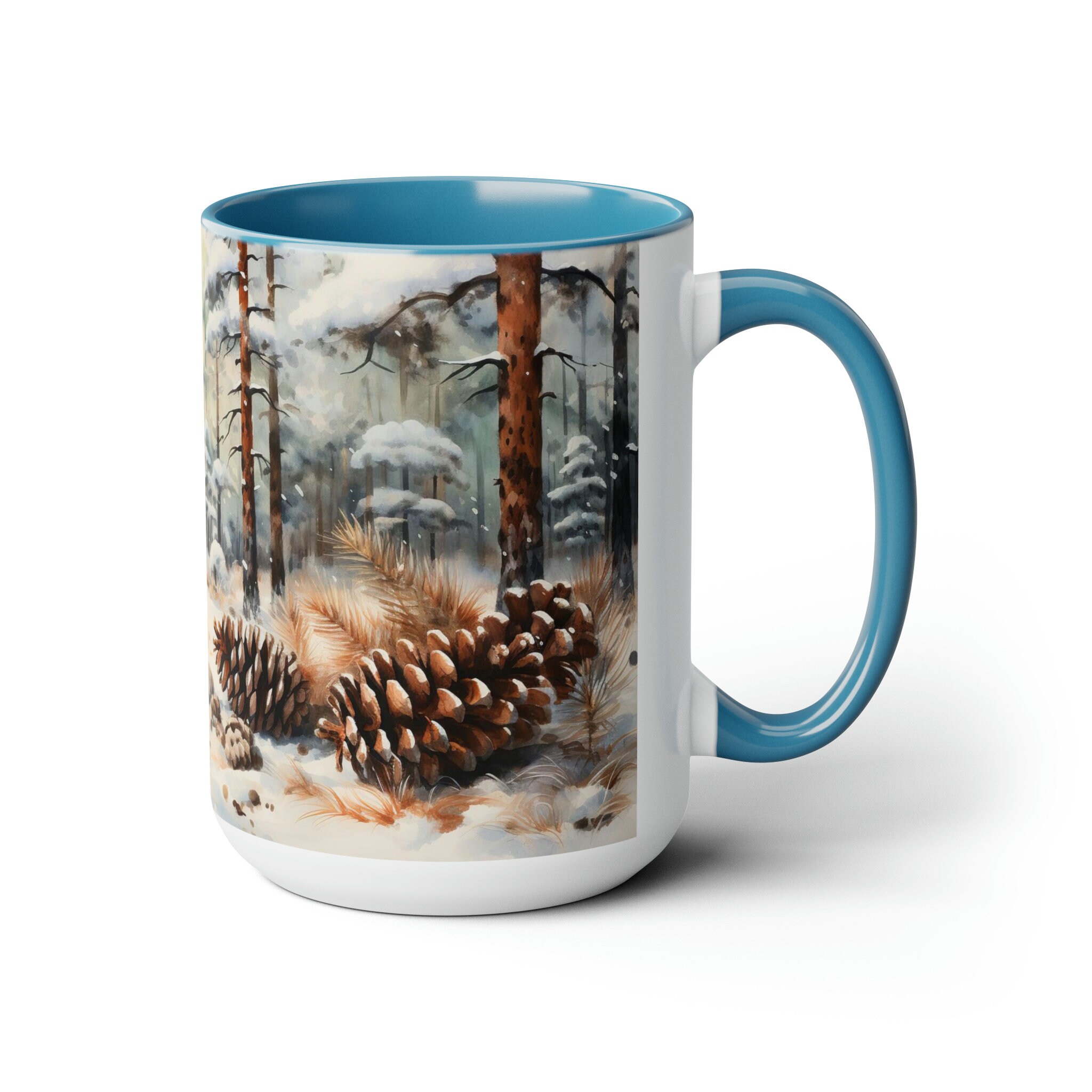 Winter Wonderland Mug Scenic Snowscape Mug Snow Covered Landscape ...