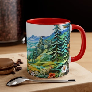 3D Whimsical Nature Mug 3D Forest Mug Nature Themed Coffee Mug Forest ...