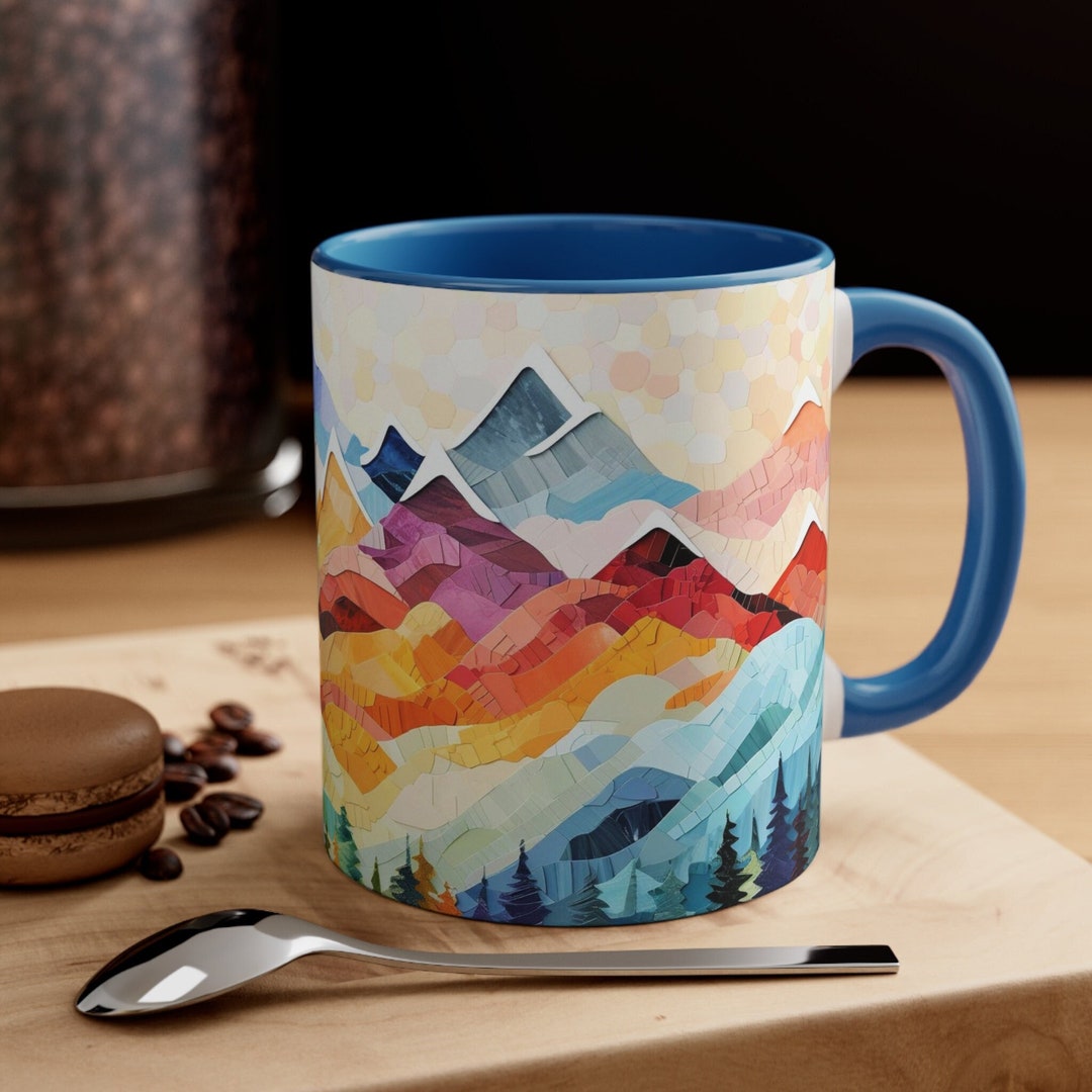 Mountain Nature Mug Nature Landscape Art Coffee Mug Nature Lover Gift ...