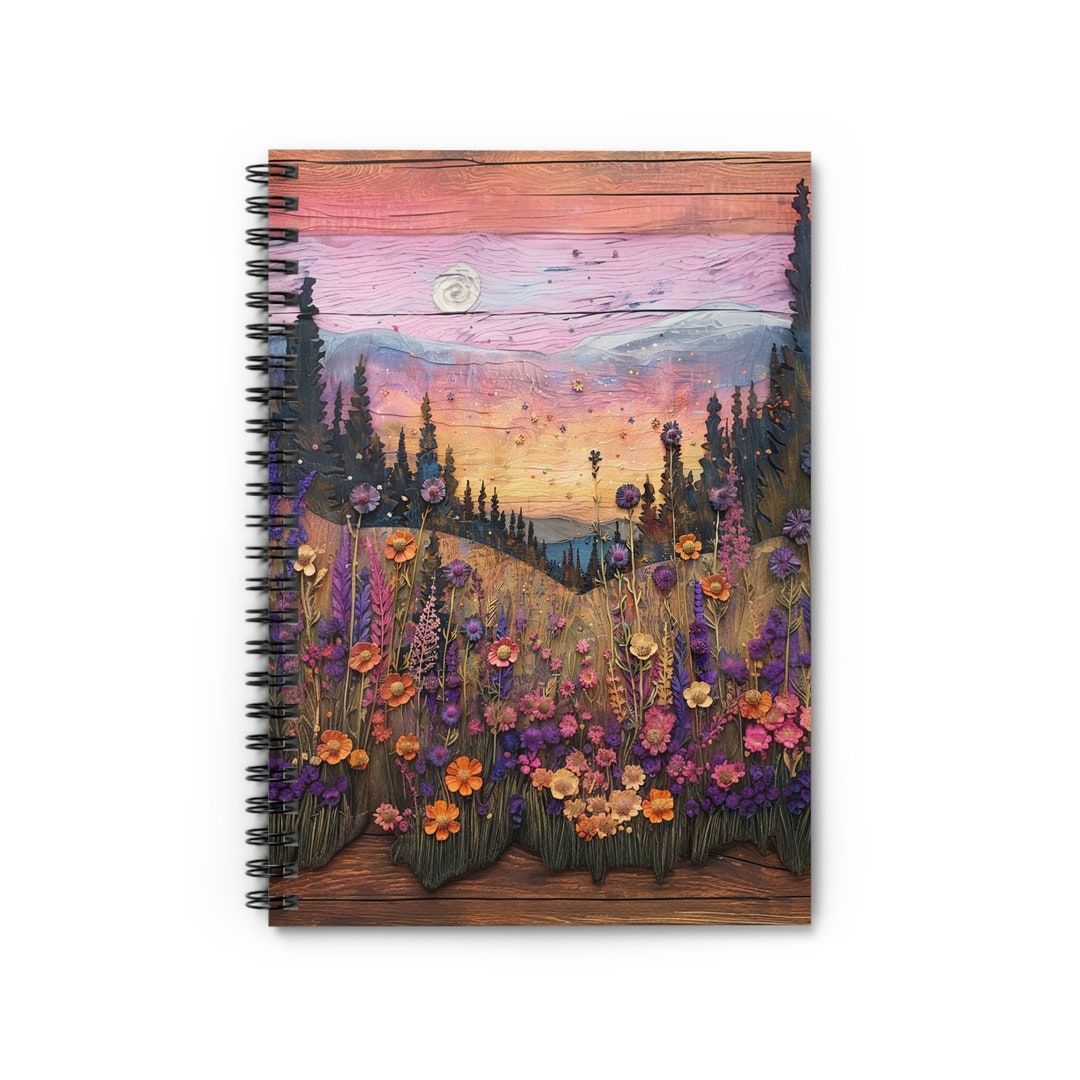 Cottagecore Floral Notebook Vintage Floral Journal Rustic Flower Diary ...