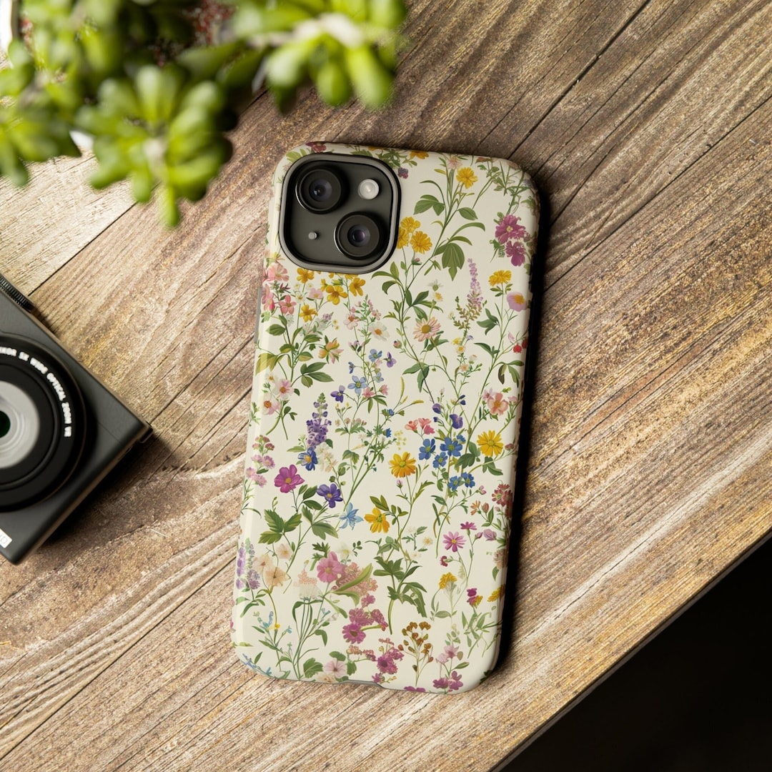 Watercolor Wildflowers Phone Cover Floral Smartphone Case Pastel Floral ...