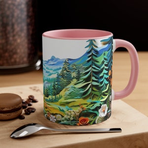 3D Whimsical Nature Mug 3D Forest Mug Nature Themed Coffee Mug Forest ...