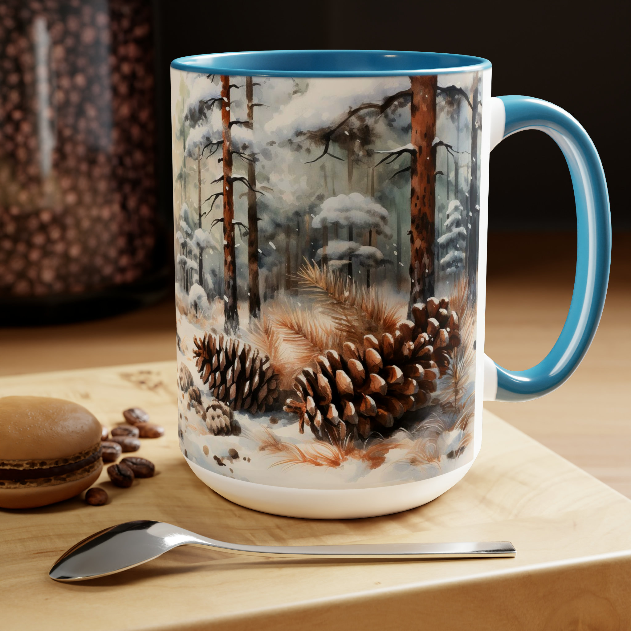 Winter Wonderland Mug Scenic Snowscape Mug Snow Covered Landscape ...