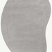 Kidney Bean Shape Tufted Plain Rug, Multi-level Pile, Hand-tufted Wool ...