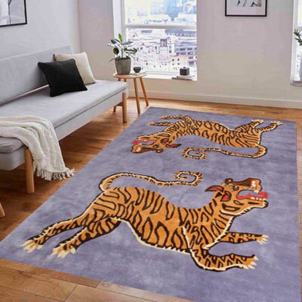 Blue Tibetan Rug - Etsy