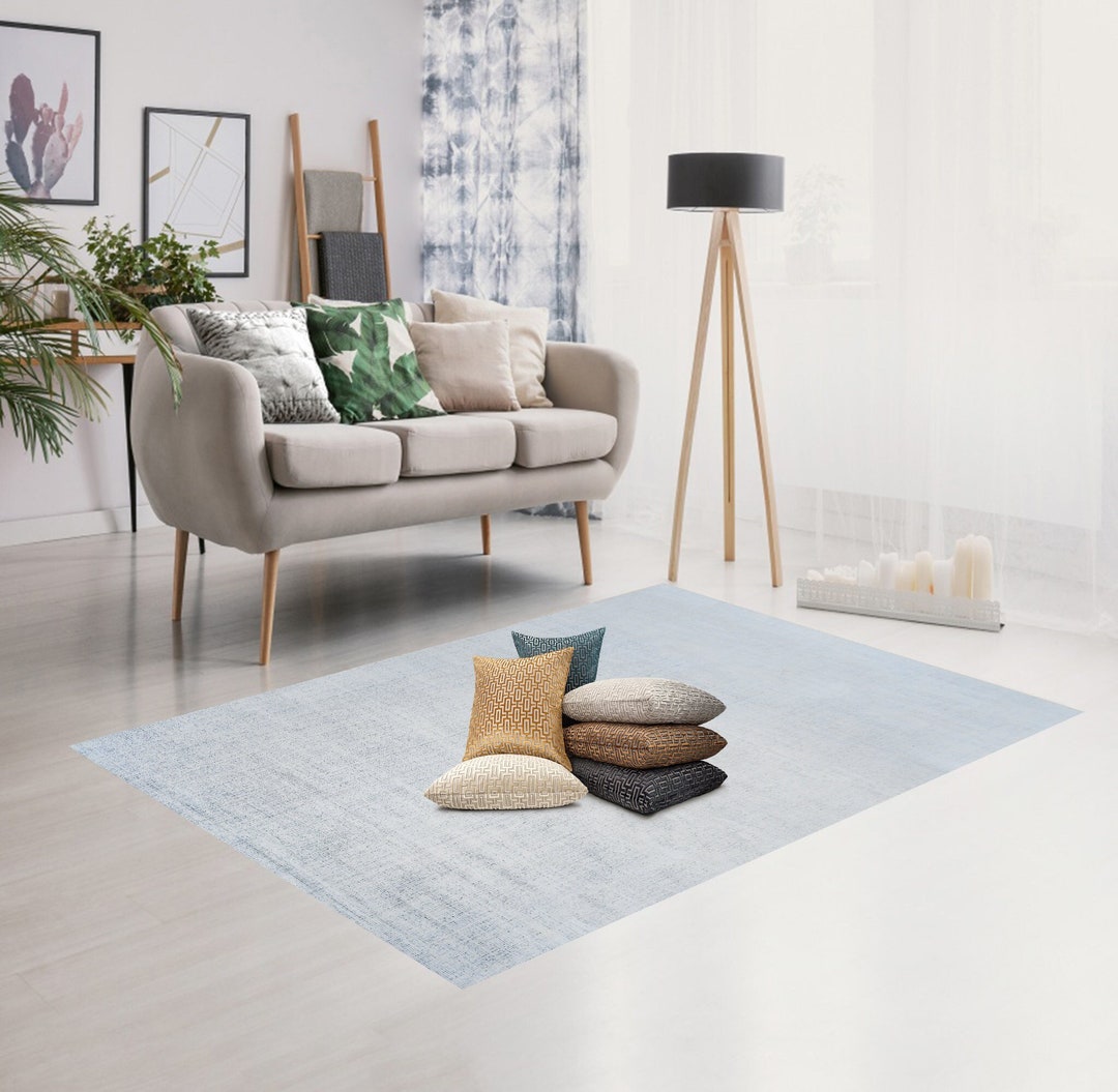 Irregular Shape Handloom Rug Multicolored Stripes, Hand-loom Wool Area ...