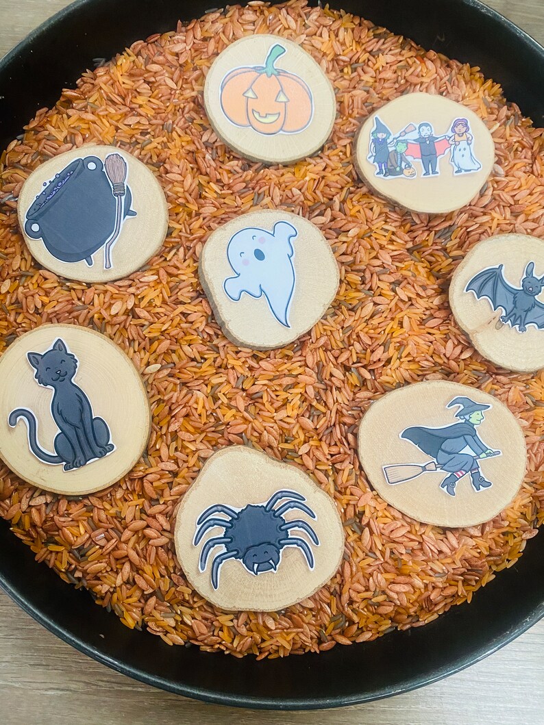 Number Blocks Tuff Tray Decoupaged Wooden Log Slices 6-7cm - Etsy UK