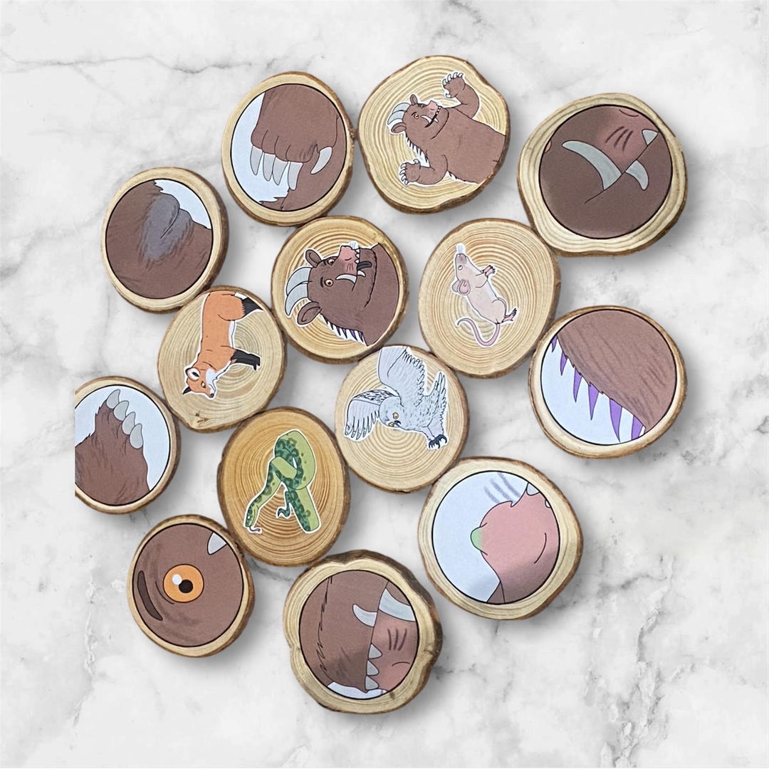 Number Blocks Tuff Tray Decoupaged Wooden Log Slices 6-7cm - Etsy