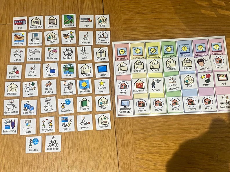 Daily Activities Visual Timetable - Etsy