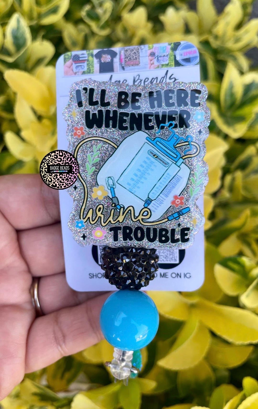 Foley Catheter Badge Reel, Urine Trouble, Funny, CNA, Urology, RN ...