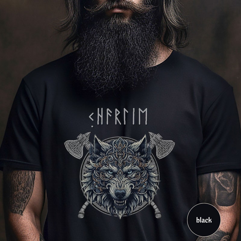 Viking Fenrir Tshirt - Etsy
