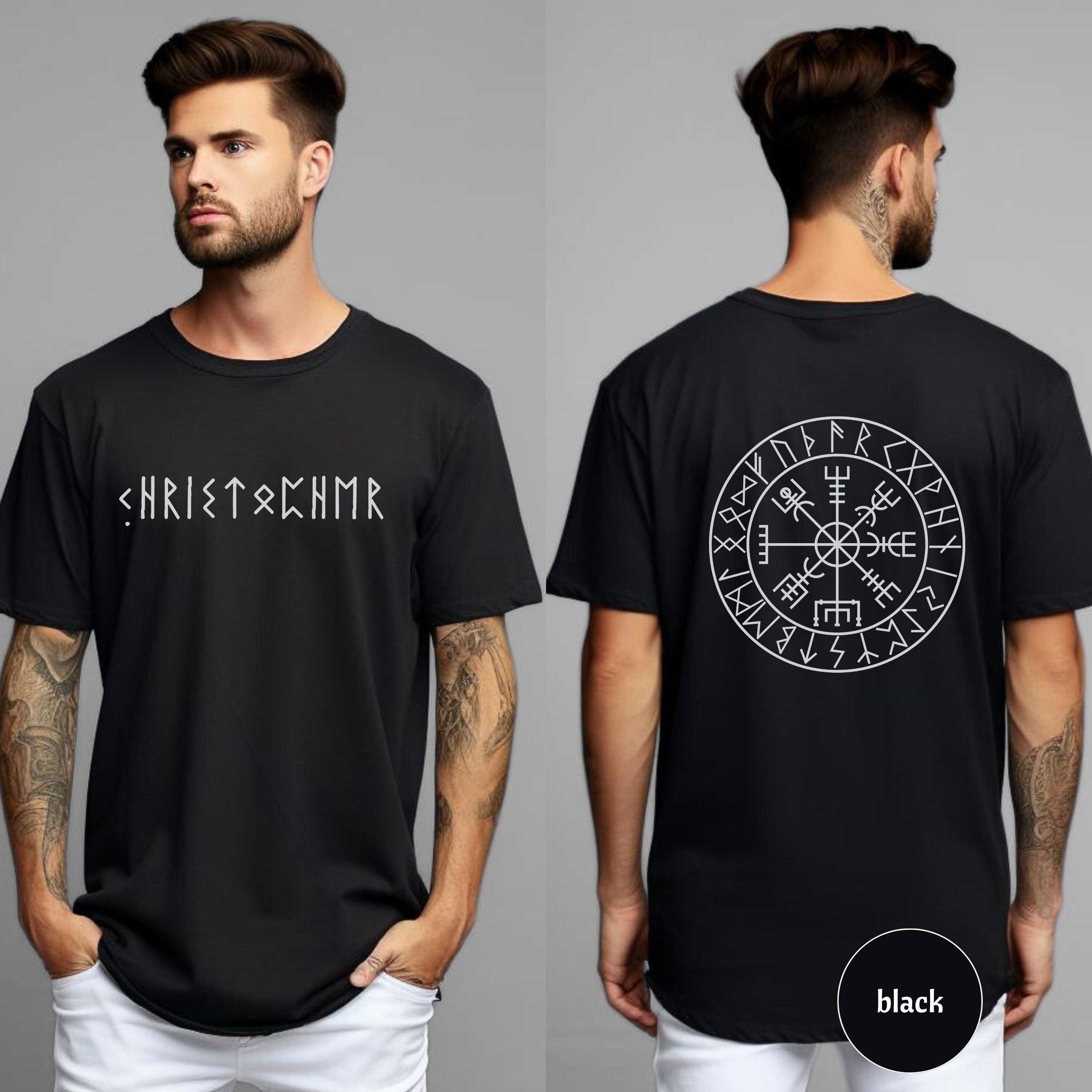 Personalised Viking Runes Shirt, Custom Name in Futhark Runes T-shirt ...