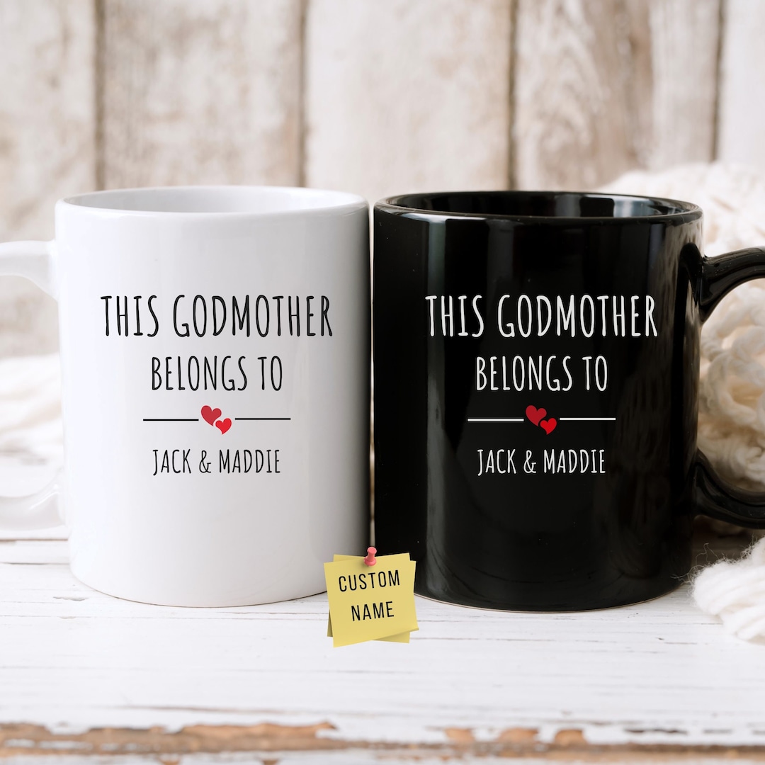 Personalised Godmother Mug, Godmum Birthday Cup, This Godmother Belongs ...