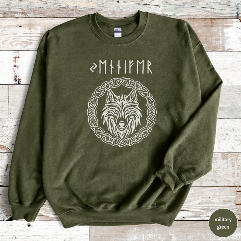 Personalised Viking Runes Sweatshirt, Custom Name in Futhark Runes ...