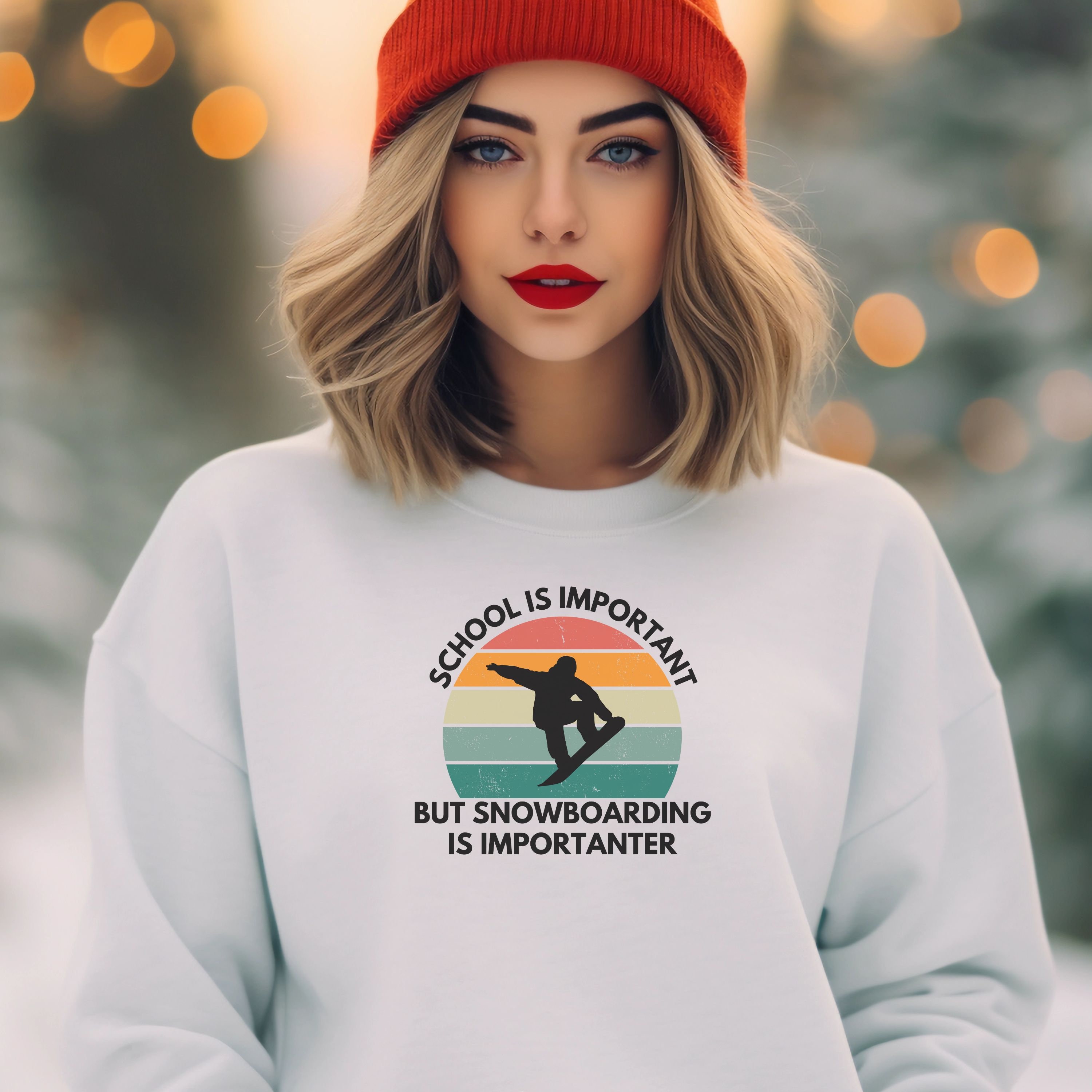 Snowboarding Sweatshirt, Winter Sports Sweatshirt, Snowboard Trip ...