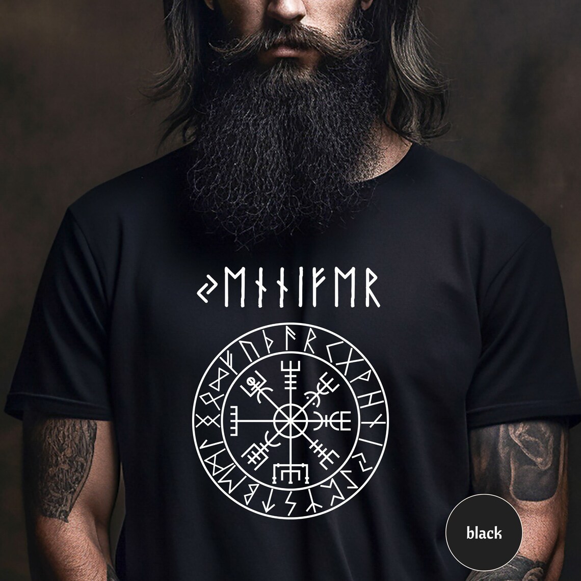 Personalised Viking Runes Shirt, Custom Name in Futhark Runes T-shirt ...