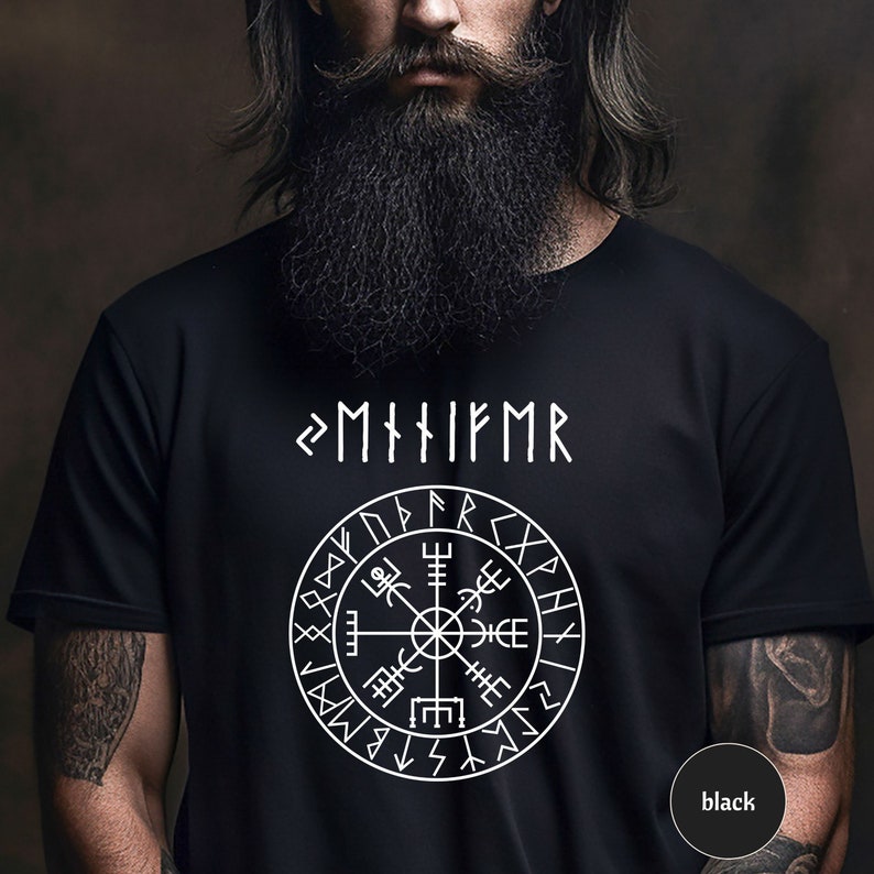 Personalised Viking Runes Shirt, Custom Name in Futhark Runes T-shirt ...