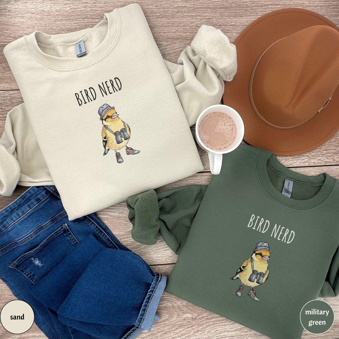 Bird Nerd Sweatshirt, Bird Lover Sweater, Funny Bird Watcher Sweatshirt ...
