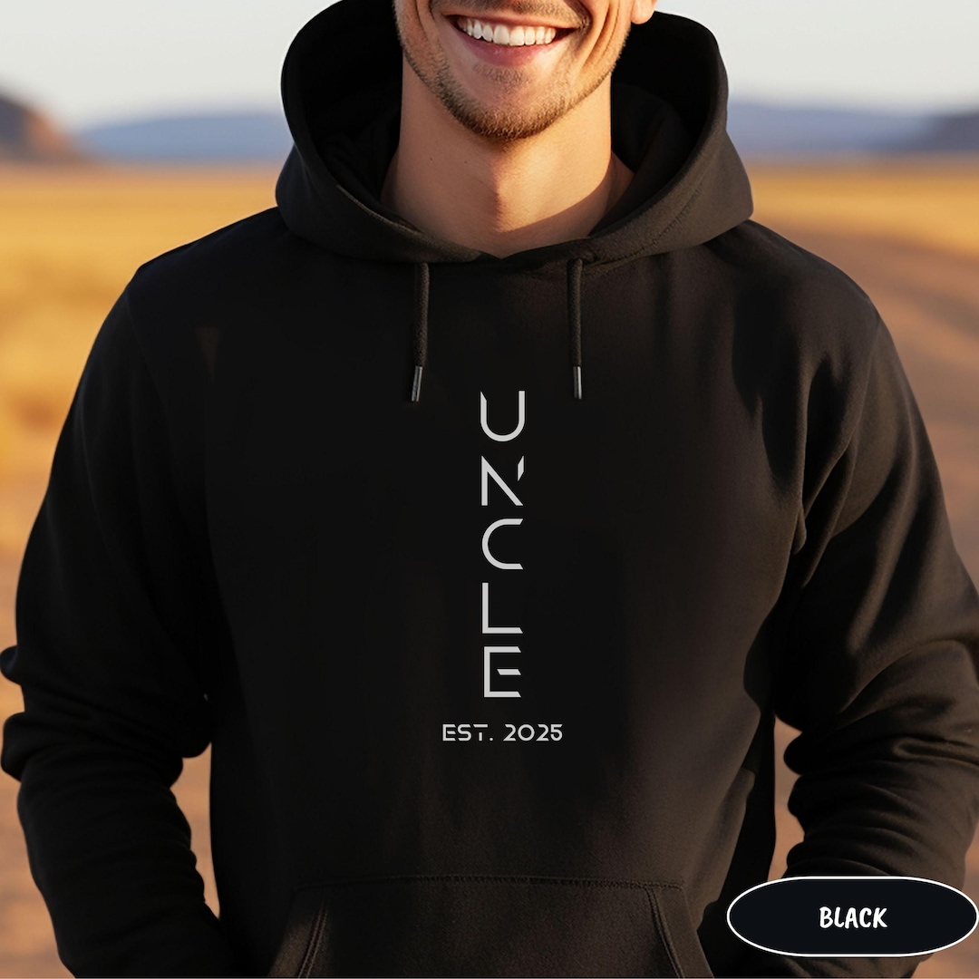 Personalised Uncle Hoodie, Custom Uncle Sweatshirt, Expecting Uncle ...