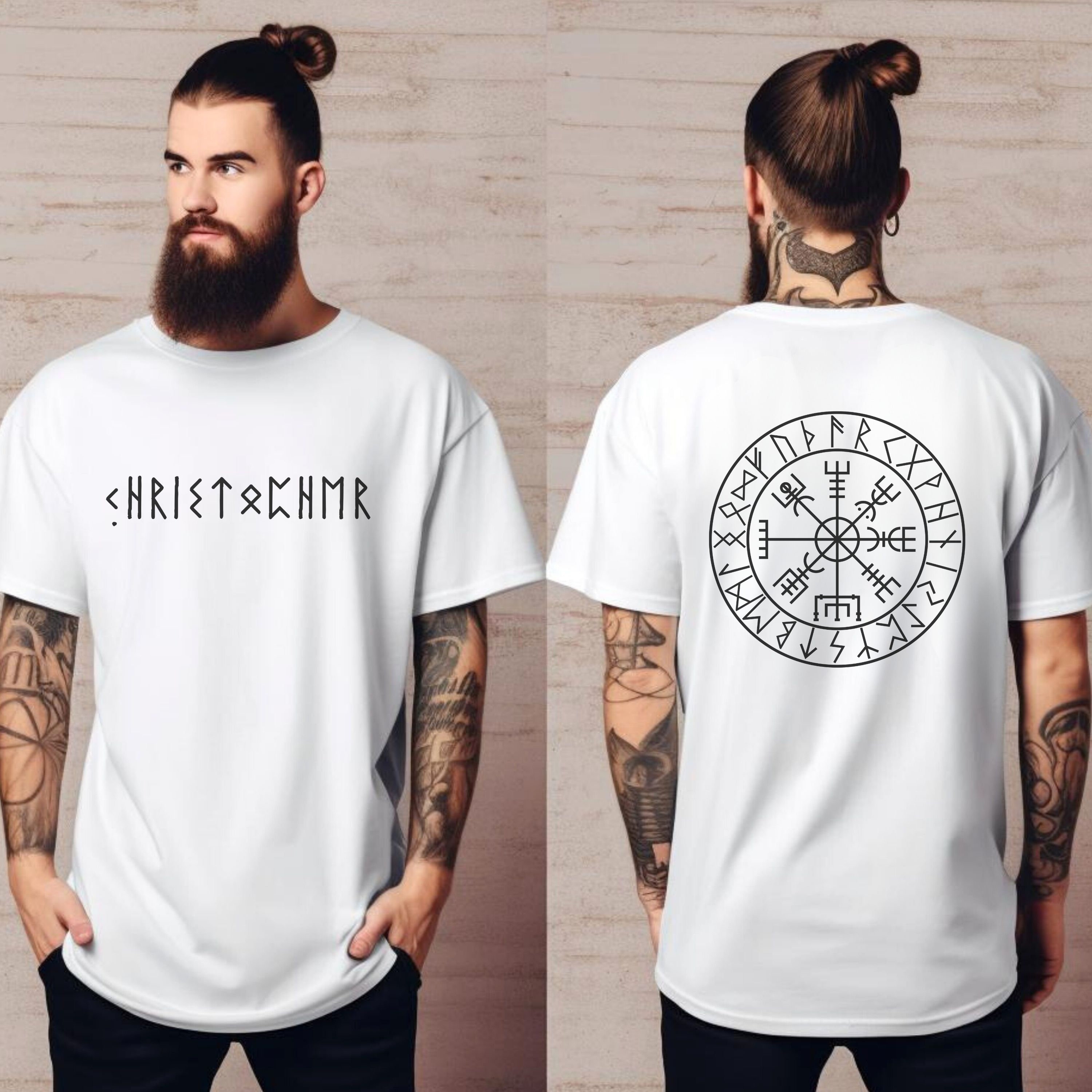 Personalised Viking Runes Shirt, Custom Name in Futhark Runes T-shirt ...