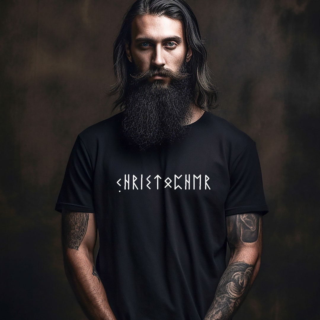 Personalised Viking Runes Shirt, Custom Name in Futhark Runes T-shirt ...