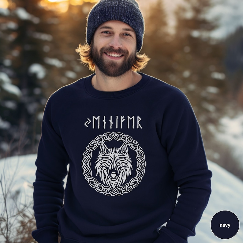 Personalised Viking Runes Sweatshirt, Custom Name in Futhark Runes ...