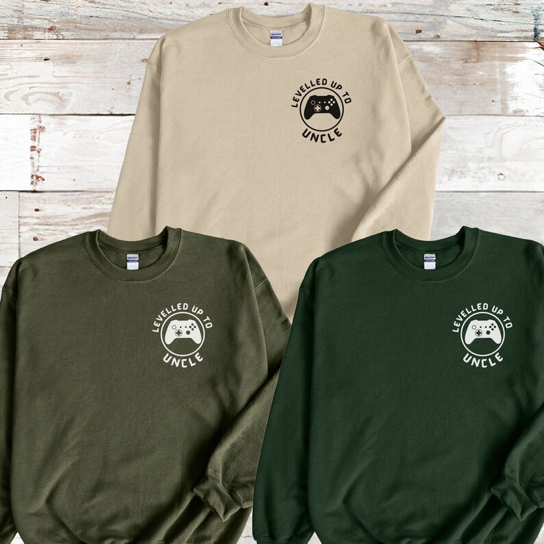Uncle Sweatshirt, Levelled up to Uncle Sweater, Uncle Era Jumper, Cool ...