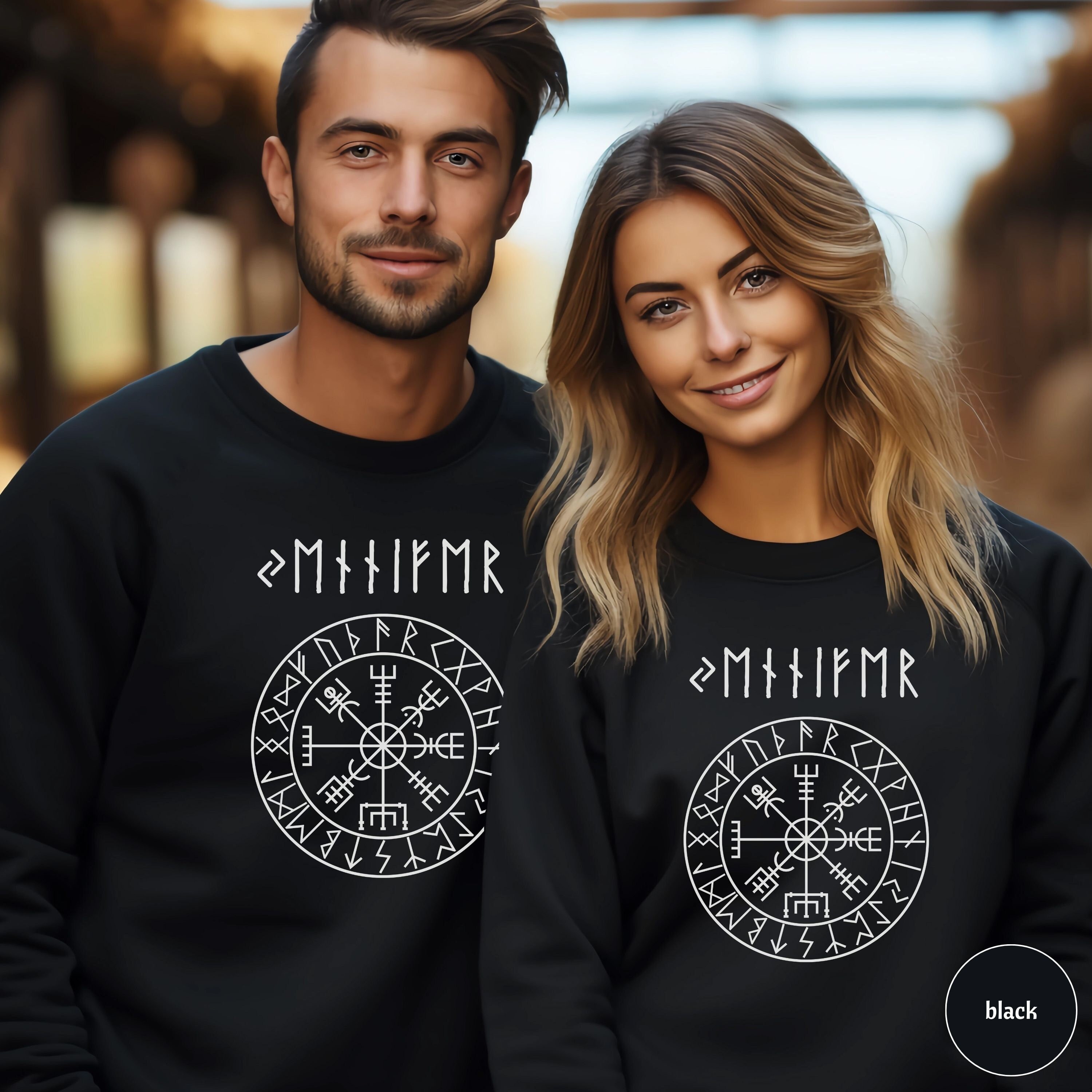 Personalised Viking Runes Sweatshirt, Custom Name in Futhark Runes ...