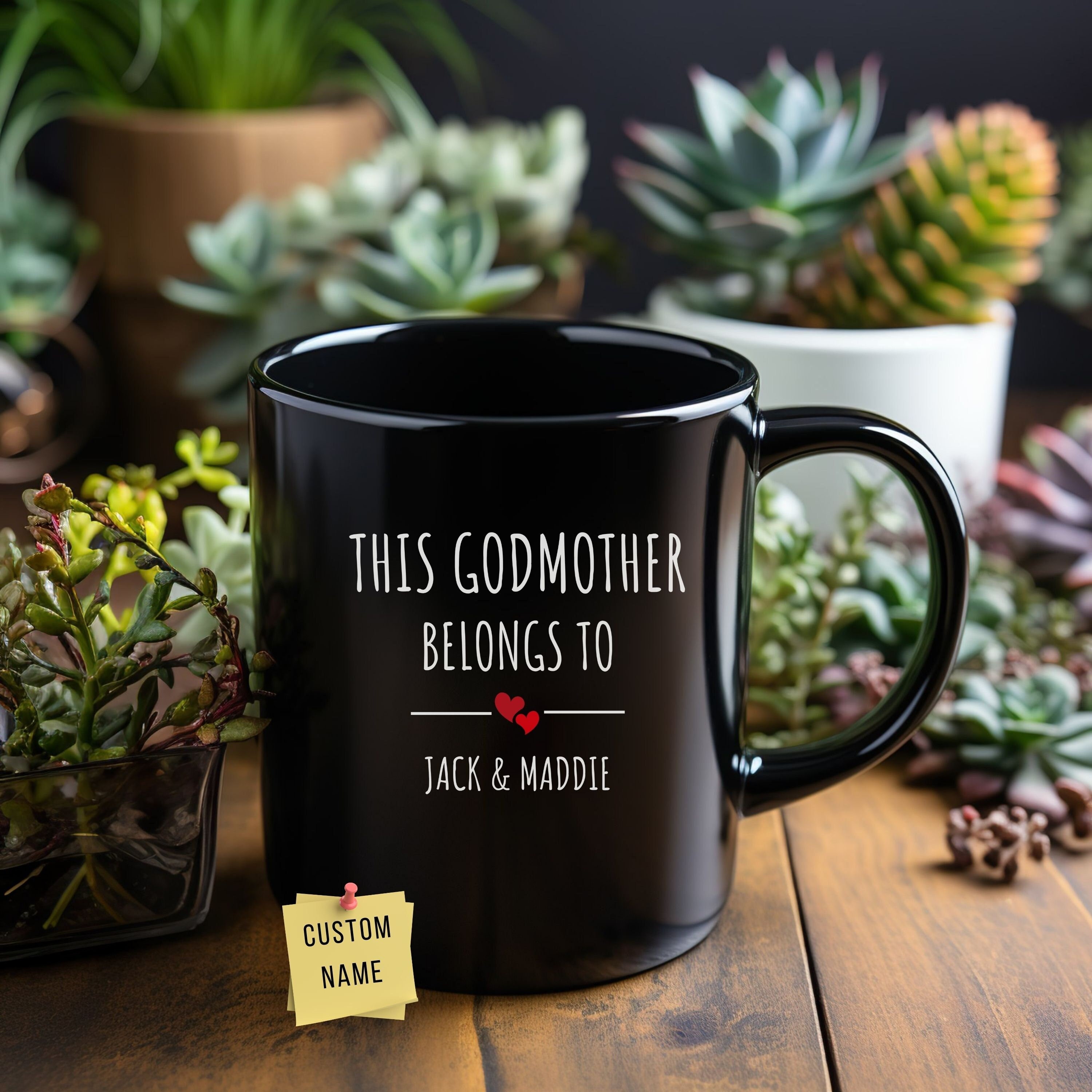 Personalised Godmother Mug, Godmum Birthday Cup, This Godmother Belongs ...